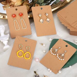 ovsor Earring Display Cards - 3.5 x 2.4 Inches Earring Cards with Packaging Bags for Earrings Necklace Jewelry Cards