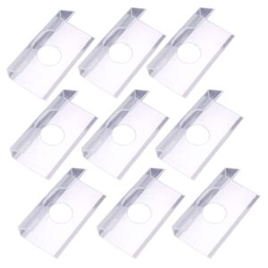 100pcs plastic earring card adapter self-adhesive jewelry card adapter with slot and hole earring card back hook earring card lip hanger for jewelry earrings necklace accessories display card