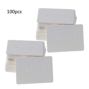 Earring Dangler,100Pcs/Set Kraft Paper Cards Earrings Ear Studs Display Jewelry Packaging Cards