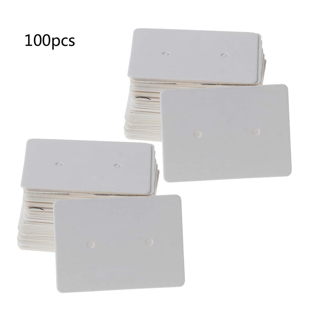 Earring Dangler,100Pcs/Set Kraft Paper Cards Earrings Ear Studs Display Jewelry Packaging Cards