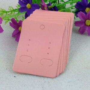 200 Pcs Bulk Earring Hanging Cards for Displaying Dangle Earrings, Blank Kraft Paper Jewelry Display Card Price Tag