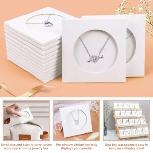 batifine Jewelry Display Card, Necklace Earring Bracelet Pendant card Jewelry Packaging gift boxes(50PCS)