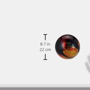 Brunswick Rhino Reactive Pre-Drilled Bowling Ball, Red/Black/Gold Pearl, 11