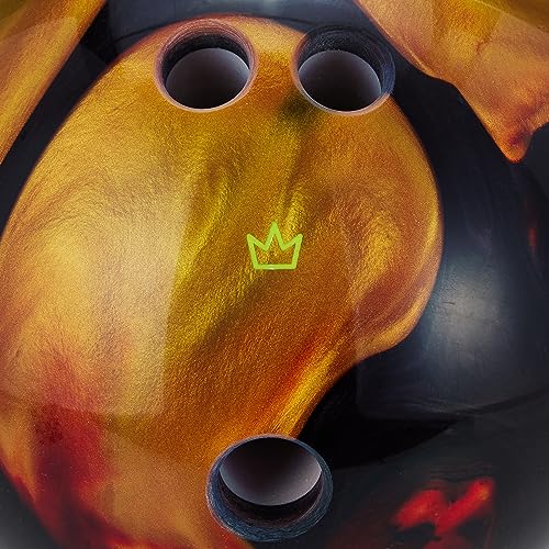 Brunswick Rhino Reactive Pre-Drilled Bowling Ball, Red/Black/Gold Pearl, 11