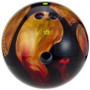 brunswick rhino reactive pre-drilled bowling ball, red/black/gold pearl, 11