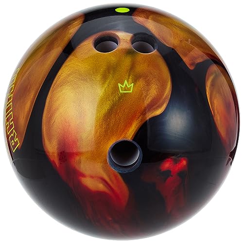 Brunswick Rhino Reactive Pre-Drilled Bowling Ball, Red/Black/Gold Pearl, 11