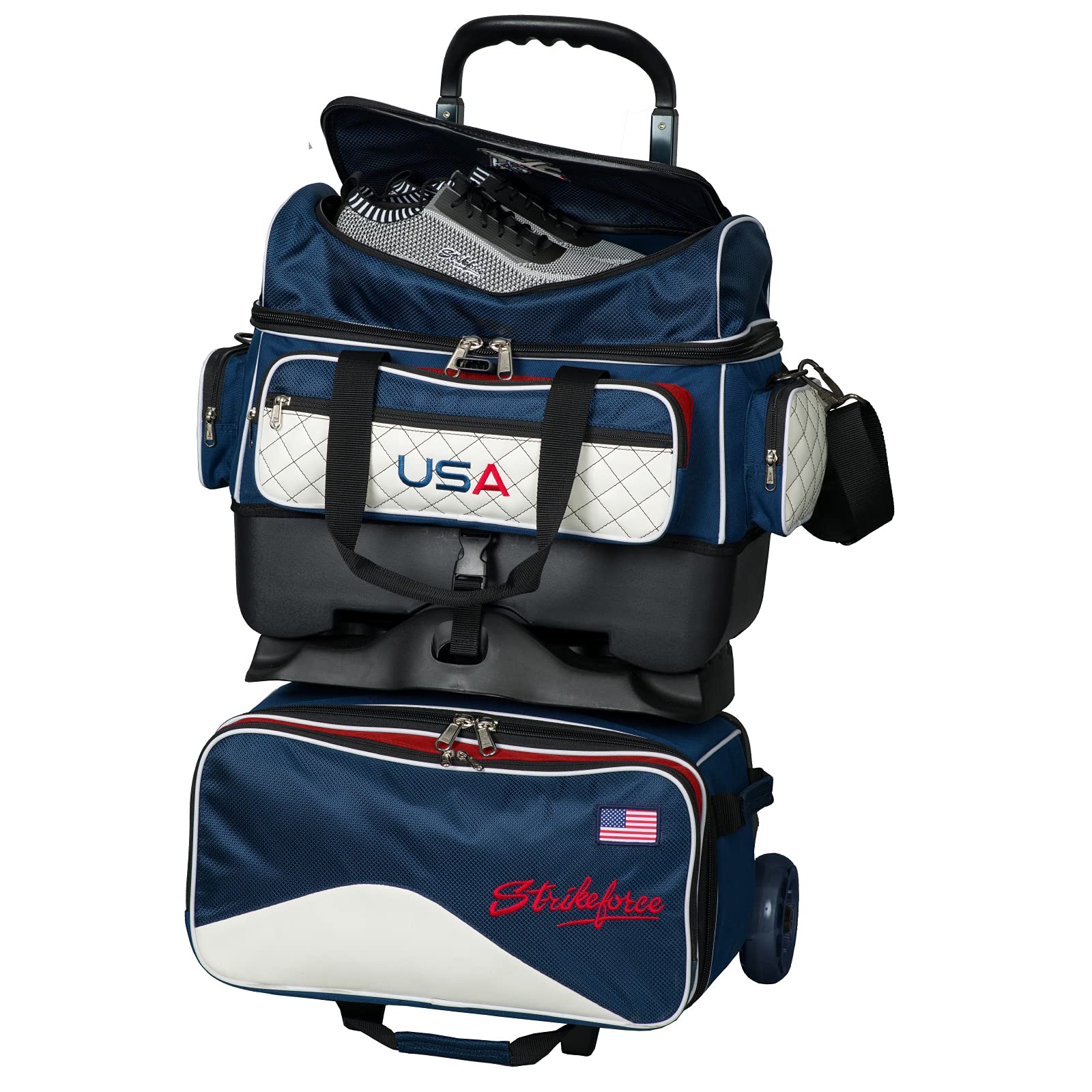 Strikeforce Royal Flush 4-Ball Roller Bowling Bag USA (USA)