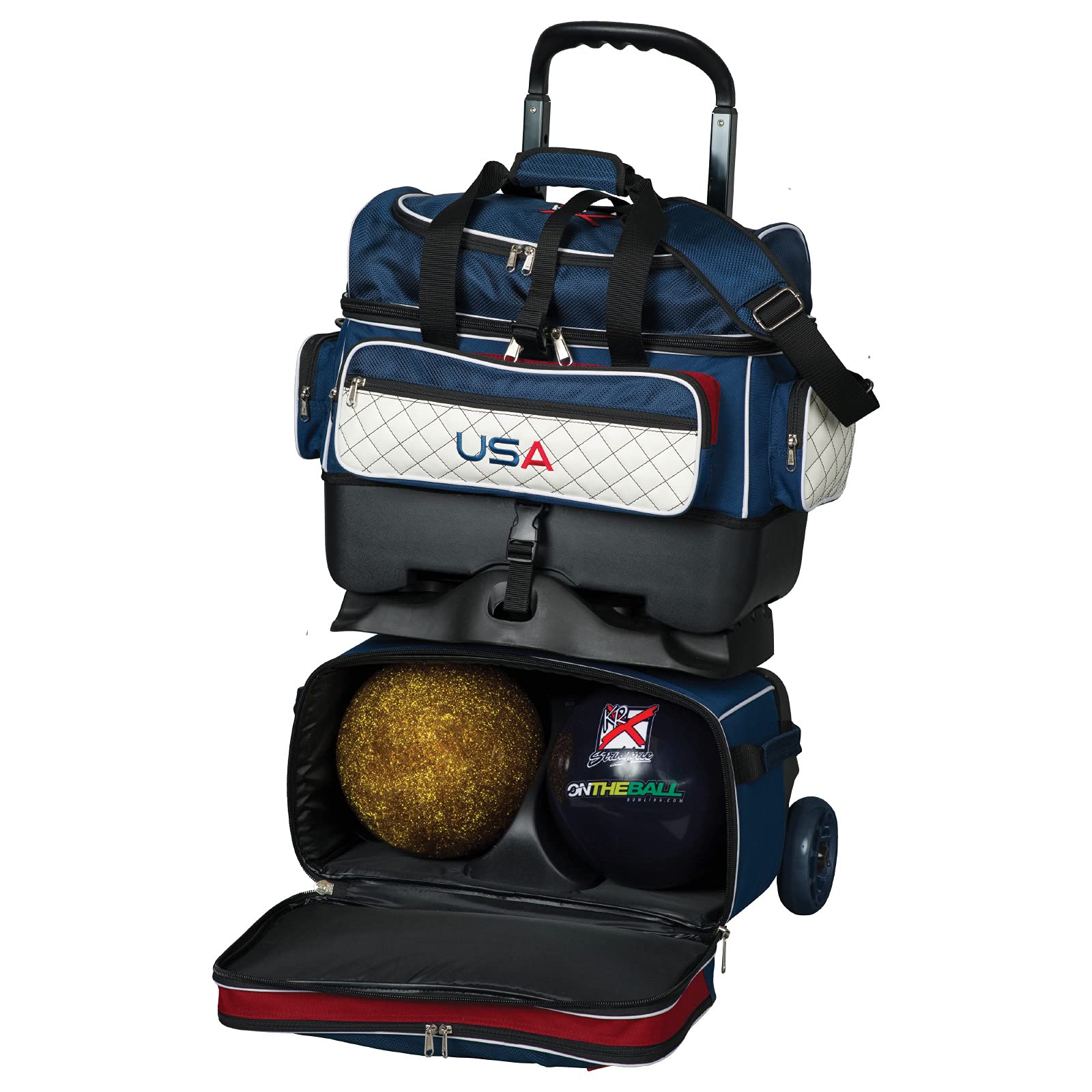 Strikeforce Royal Flush 4-Ball Roller Bowling Bag USA (USA)