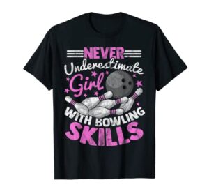 bowling team strike ball bowler bowl t-shirt