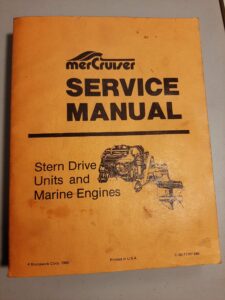 mercruiser service manual: stern drive units and marine engines (#c-90-71707 880), 1974-1978 models