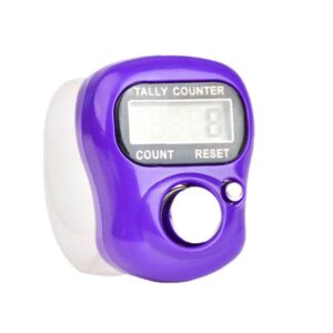 5 color led digital row counter,5 digit display counter clicker,handheld number click counter,finger tally counter,electronic finger counter hand tally counter with ring for golf