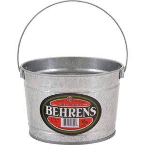 behrens b35 o6750962 galvanized steel paint pail, 5 quart, silver