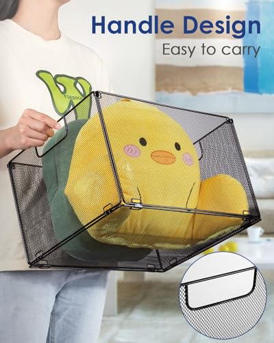 Housmile Hanging File Organizer, Foldable Mesh File Organizer, Hanging File Folder Organizer, Desk File Organizer, Letter Size File Box