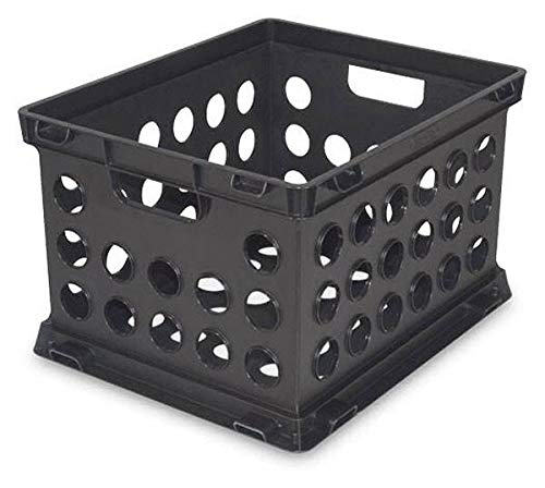 Sterilite 16939006 Plastic Heavy Duty File Crate Stacking Storage (2 Pack)