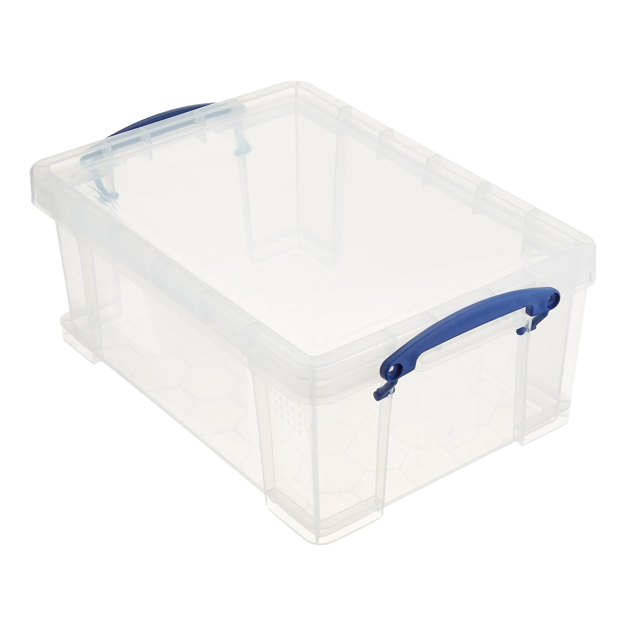 Really Useful Box 9 Liter Plastic Storage Bins with Lids and Clip Lock Handles for Home or Office Organization and Storage (2 Pack)