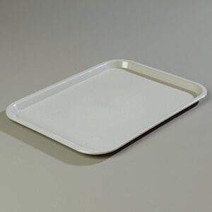 Carlisle FoodService Products CT101423 Cafe Standard Plastic Cafeteria/Fast Food Tray, NSF Certified, BPA Free, 14" Length x 10" Width, Gray (Pack of 24)