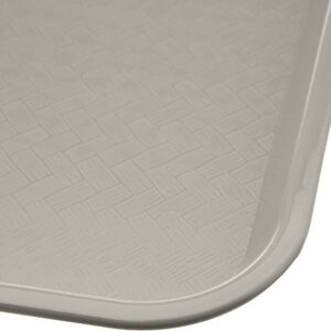 Carlisle FoodService Products CT101423 Cafe Standard Plastic Cafeteria/Fast Food Tray, NSF Certified, BPA Free, 14" Length x 10" Width, Gray (Pack of 24)