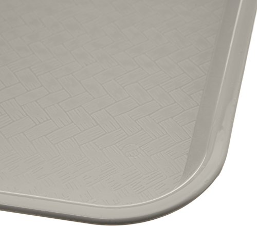 Carlisle FoodService Products CT101423 Cafe Standard Plastic Cafeteria/Fast Food Tray, NSF Certified, BPA Free, 14" Length x 10" Width, Gray (Pack of 24)