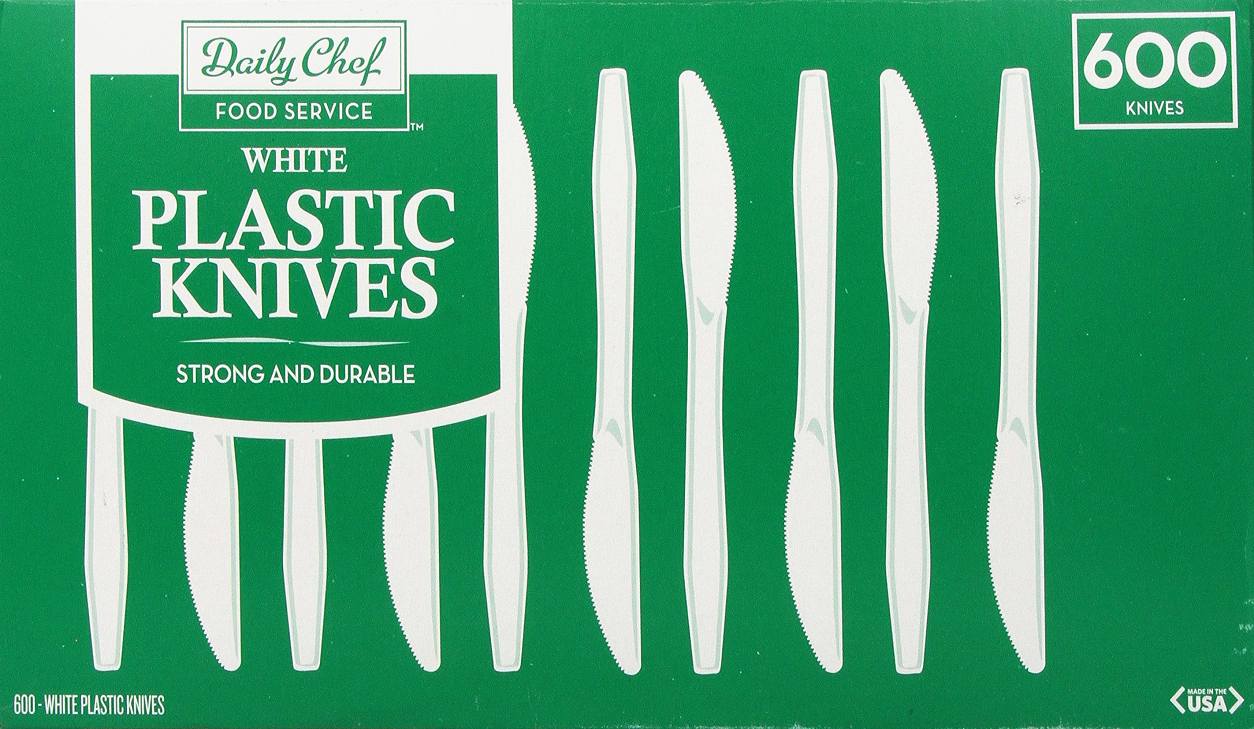 Member's Mark Plastic Knives, Heavyweight, White (600 ct.)