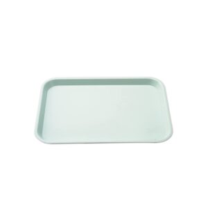 snawop dental instrument tray autoclavable small size f medical plastic flat tray for instrument organizer (green)