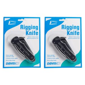 davis instruments deluxe rigging knife for sailing (2 pack)