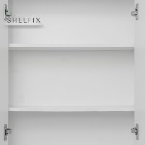 SHELFIX - White Cabinet Replacement Shelves - 3/4'' Thick Melamine - Cabinet Shelf Custom Size Shelf - Melamine Shelves Cut to Order 34