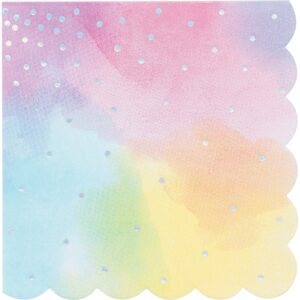 iridescent party napkins, 48 ct