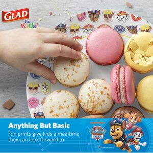 Glad for Kids Paw Patrol Emoji Paper Plates|Paw Patrol Plates for Kids|Heavy Duty Disposable Paper Plates for All Occasions|Paw Patrol Emojis 8.5" Round Plates 20ct|Kids Plates, Disposable Plates