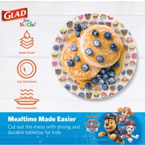 Glad for Kids Paw Patrol Emoji Paper Plates|Paw Patrol Plates for Kids|Heavy Duty Disposable Paper Plates for All Occasions|Paw Patrol Emojis 8.5" Round Plates 20ct|Kids Plates, Disposable Plates