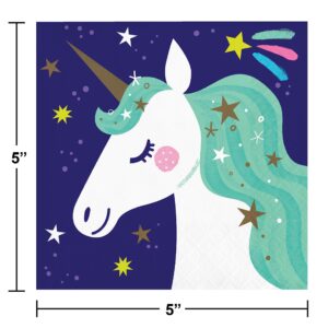 Unicorn Galaxy Beverage Napkins, 48 ct