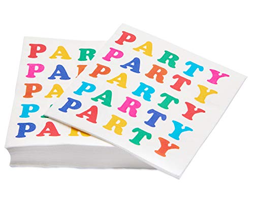 American Greetings Rainbow Party Supplies, Lunch Napkins (50-Count)