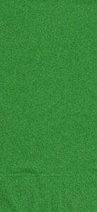 50 plain solid colors dinner hand towel napkins paper - kelly green