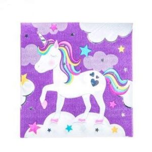 unicorn birthday napkins small table party supply decoration kids party 25 count