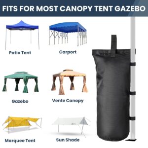 Yontuo Canopy Weight Bags, Heavy Duty 1680D Canopy Weights Sandbags for Instant Outdoor Canopy, Pop Up Sun Shelter, Gazebos, Sunshade Canopy Tent Weights Sand Bags Set of 4(No sand)