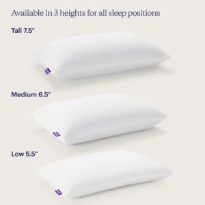 Purple Harmony Pillow | The Greatest Pillow Ever Invented, Hex Grid, No Pressure Support, Stays Cool, Good Housekeeping Award Winning Nylon Pillow (King - Medium)