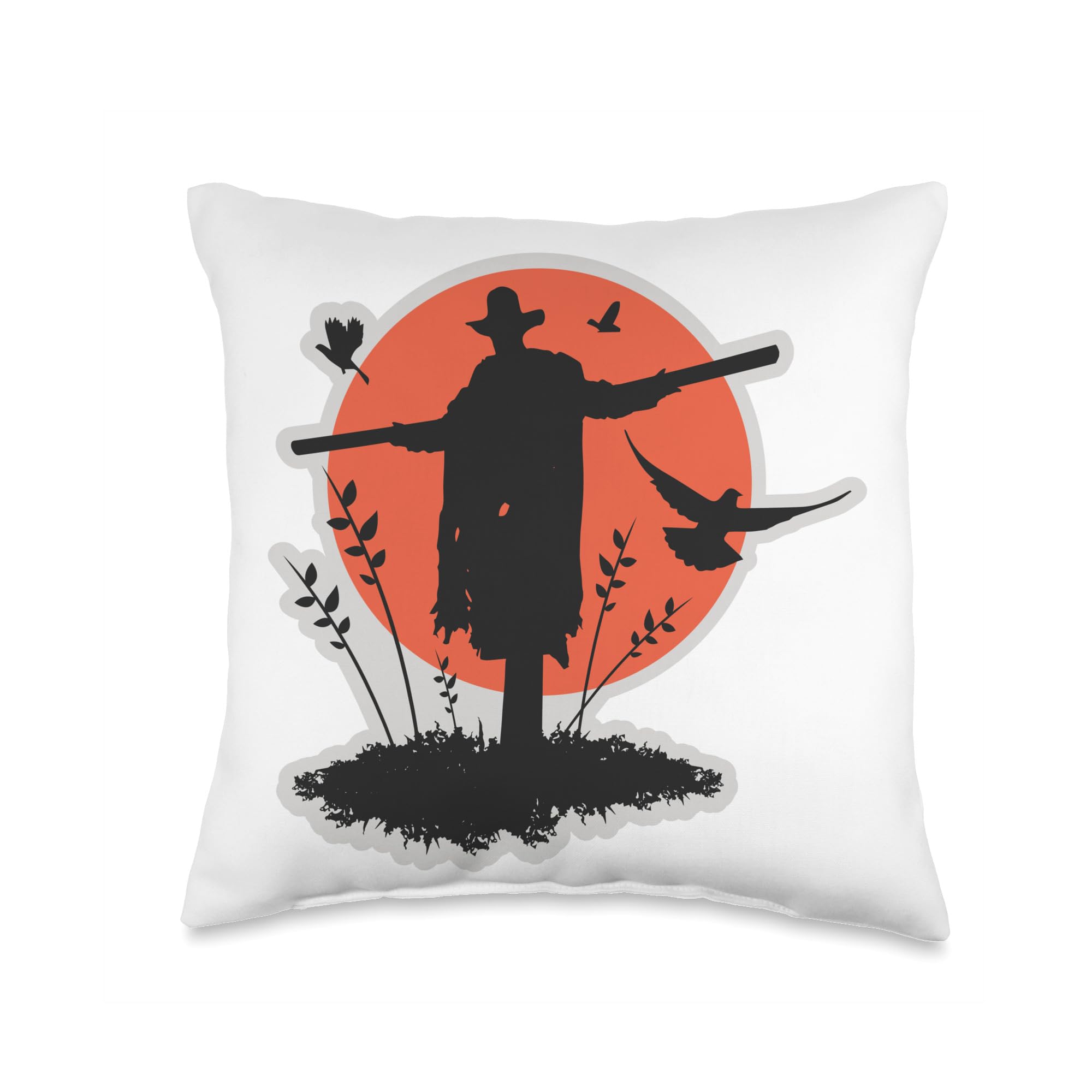 Jeepers Creepers Scarecrow Moon Throw Pillow