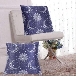 IIASOL Retro Moon Sun and Stars Throw Pillow Cover Set of 2-20 x 20 inch Pillowcases Square Accent Decorative Cushion Case for Living Room Bedroom Couch Sofa Chair Bed