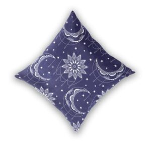 IIASOL Retro Moon Sun and Stars Throw Pillow Cover Set of 2-20 x 20 inch Pillowcases Square Accent Decorative Cushion Case for Living Room Bedroom Couch Sofa Chair Bed