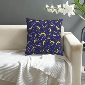 Lukbfall Moon Dot Pattern Background Decorative Pillow Cover 18 X 18 Inch Moroccan Home Decoration Pillowcases Cushion Cover Square Throw Pillow Cover for Couch Sofa Bed Living Room Bedroom