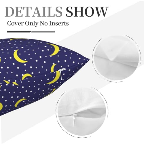 Lukbfall Moon Dot Pattern Background Decorative Pillow Cover 18 X 18 Inch Moroccan Home Decoration Pillowcases Cushion Cover Square Throw Pillow Cover for Couch Sofa Bed Living Room Bedroom