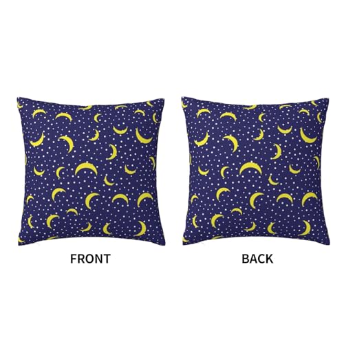 Lukbfall Moon Dot Pattern Background Decorative Pillow Cover 18 X 18 Inch Moroccan Home Decoration Pillowcases Cushion Cover Square Throw Pillow Cover for Couch Sofa Bed Living Room Bedroom