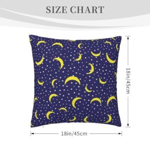 Lukbfall Moon Dot Pattern Background Decorative Pillow Cover 18 X 18 Inch Moroccan Home Decoration Pillowcases Cushion Cover Square Throw Pillow Cover for Couch Sofa Bed Living Room Bedroom