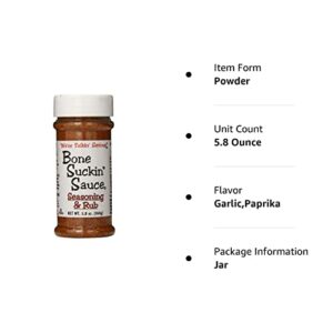 Bone Suckin' Sauce Bone Suckin' Original Seasoning and Rub, 5.8 Ounce