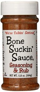 bone suckin' sauce bone suckin' original seasoning and rub, 5.8 ounce