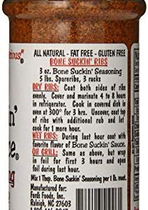 Bone Suckin' Sauce Bone Suckin' Original Seasoning and Rub, 5.8 Ounce