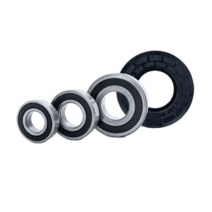 fkg front load washer tub bearing and seal kit w10772618, w10253866, wh45x10071, w10253864 and w10772617 for ge, whirlpool, kenmore