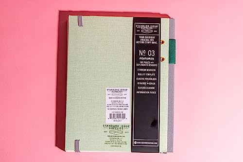 DesignWorks Ink Standard Issue Bound Personal Journal, Green