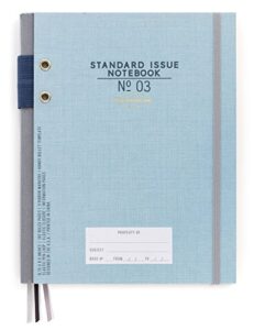 designworks ink standard issue bound personal journal, blue 6.75" x 8.5"