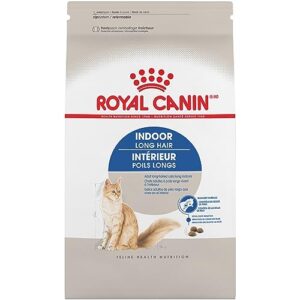 royal canin indoor long hair adult dry cat food, 6 lb bag