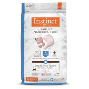 instinct limited ingredient diet grain free recipe with real turkey natural dry cat food, 11 lb. bag